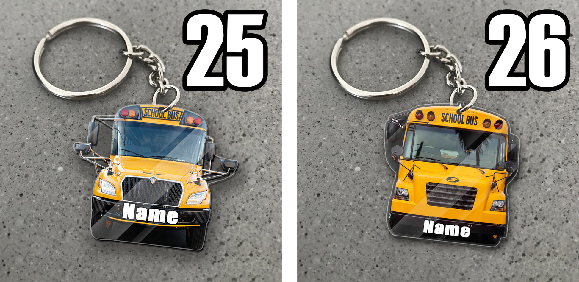 School Bus Keychain Collection – The Happy Box For U